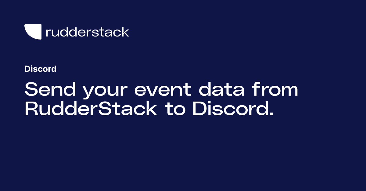 Discord | RudderStack Docs