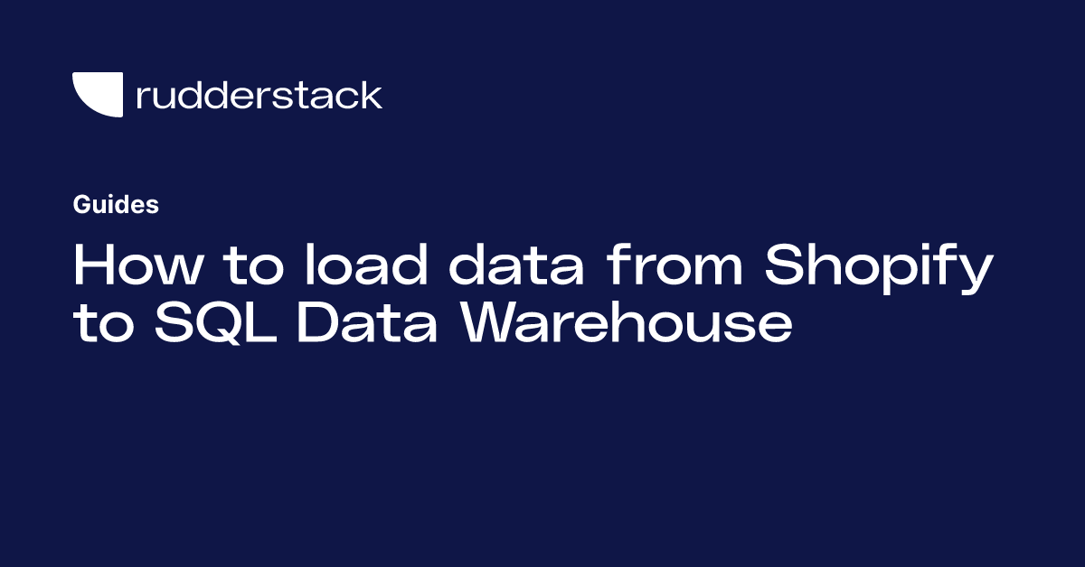 How to load data from Shopify to SQL Data Warehouse