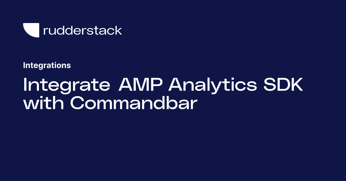 Integrate Amp Analytics Sdk With Commandbar