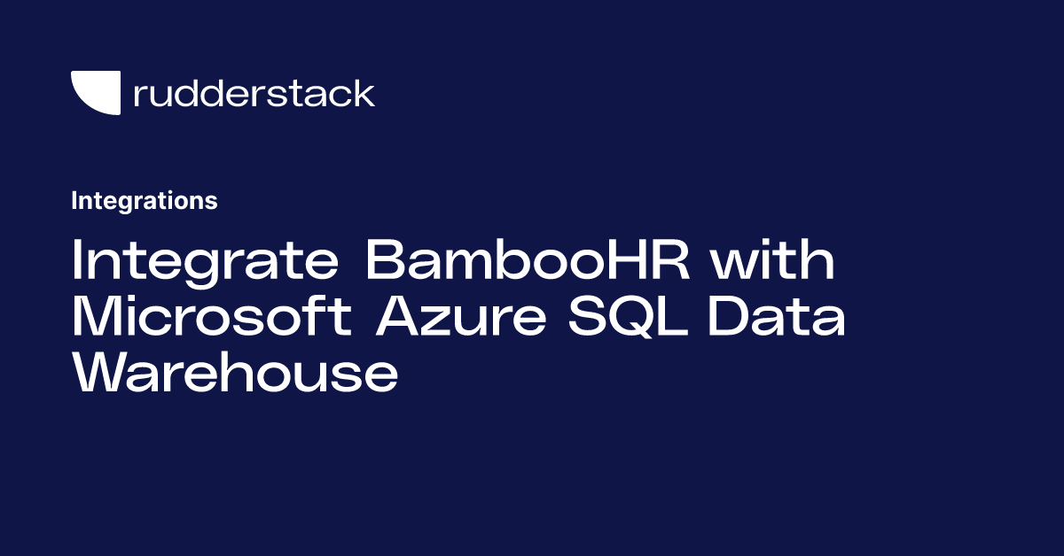 Integrate BambooHR with Microsoft Azure SQL Data Warehouse
