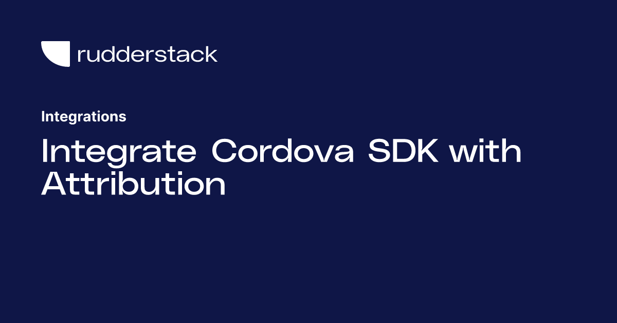 Integrate Cordova Sdk With Attribution