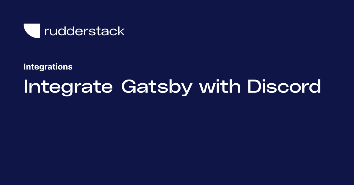 Integrate Gatsby with Discord