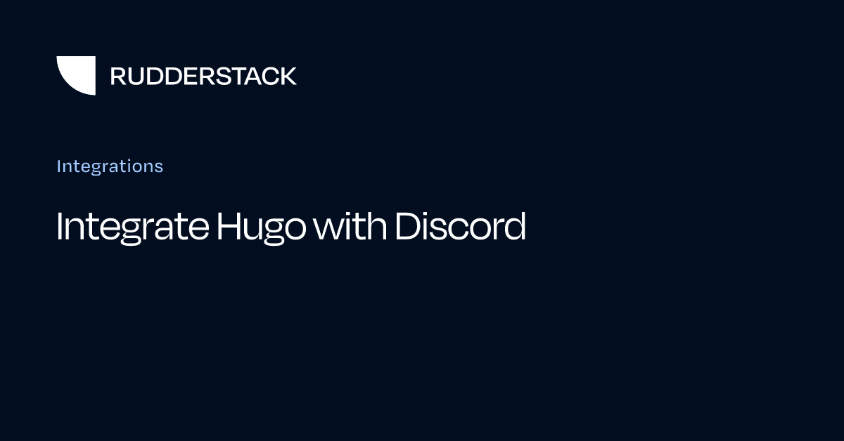 Integrate Hugo with Discord