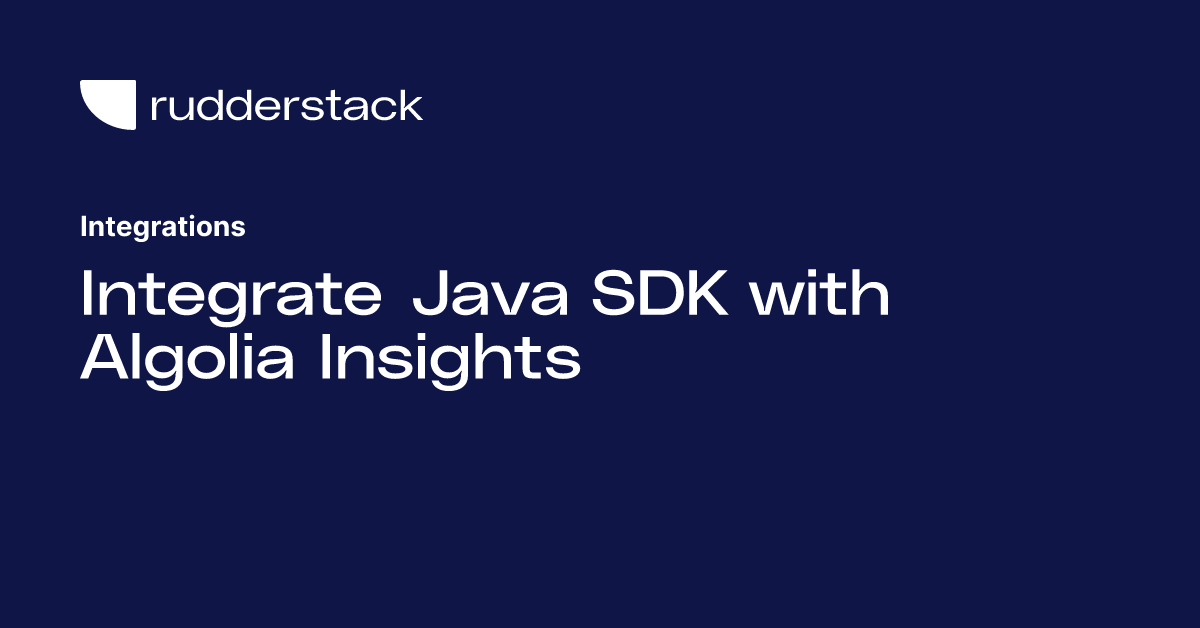 Integrate Java SDK with Algolia Insights