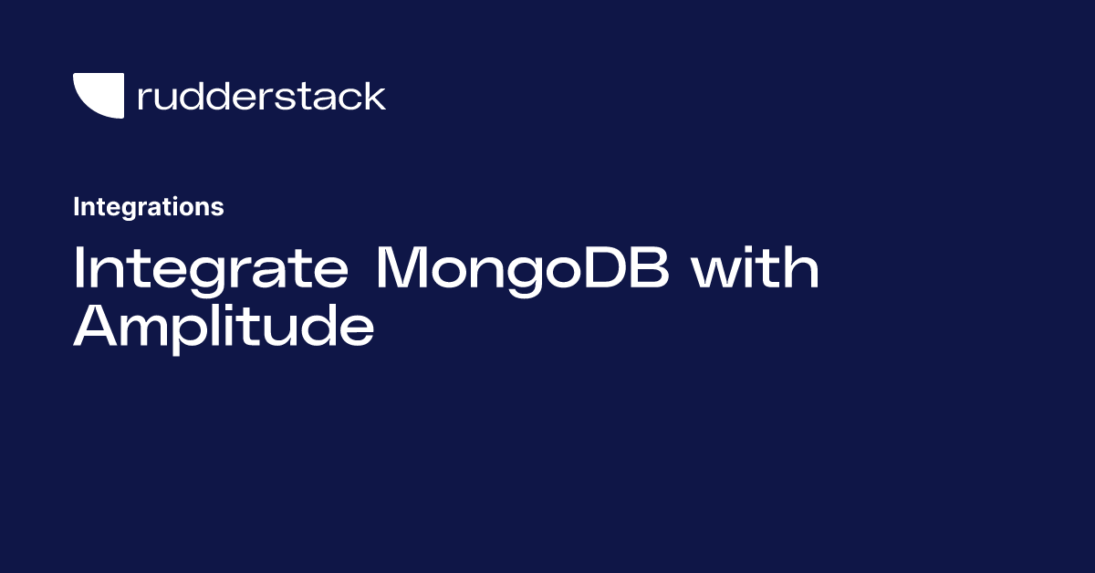 Integrate MongoDB with Amplitude