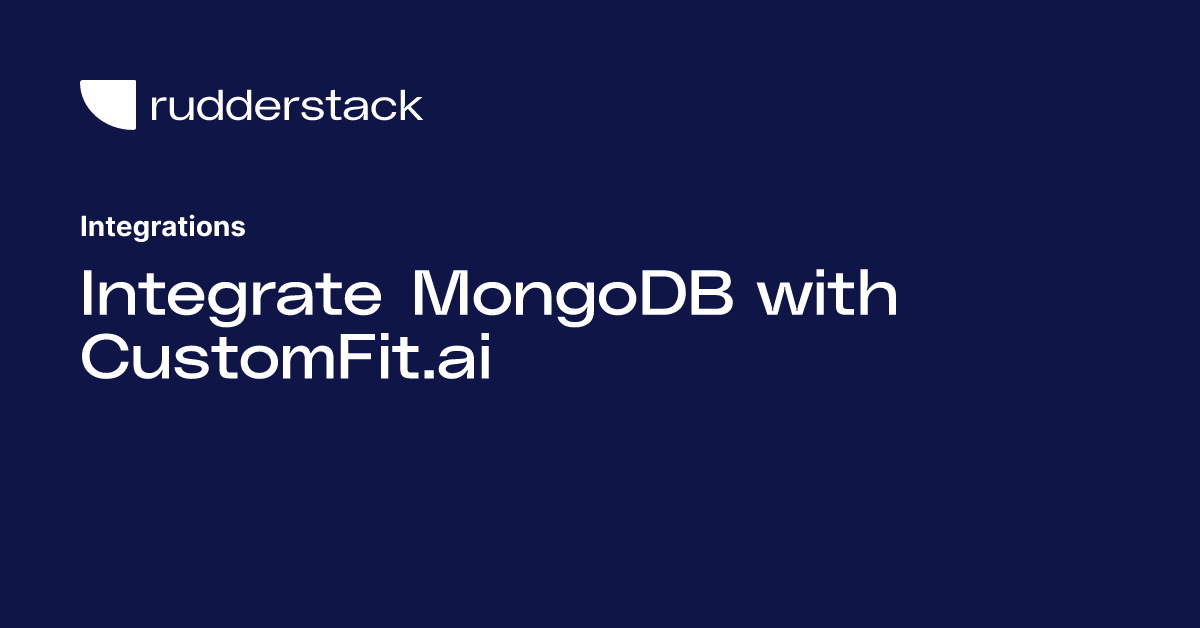 Integrate MongoDB with CustomFit.ai