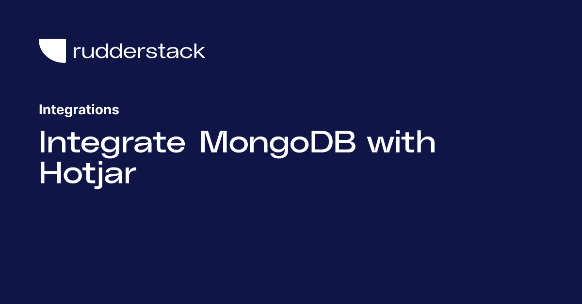 Integrate MongoDB with Hotjar