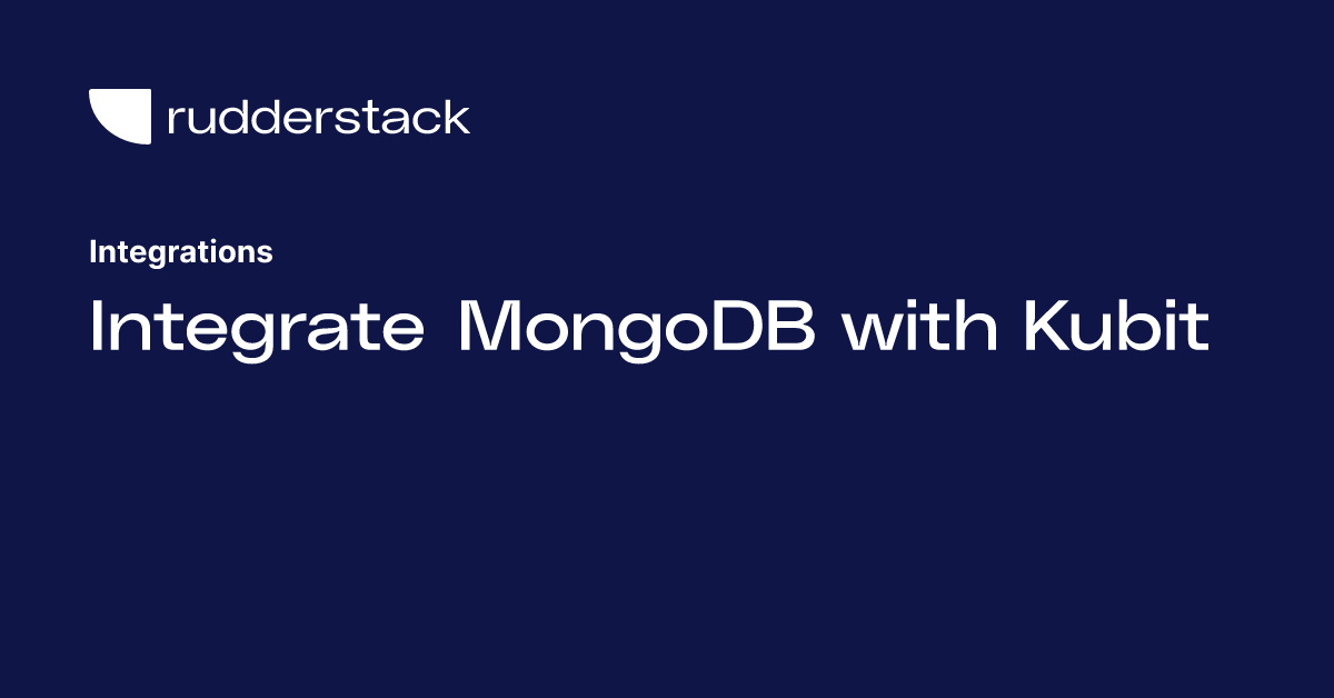 Integrate MongoDB with Kubit