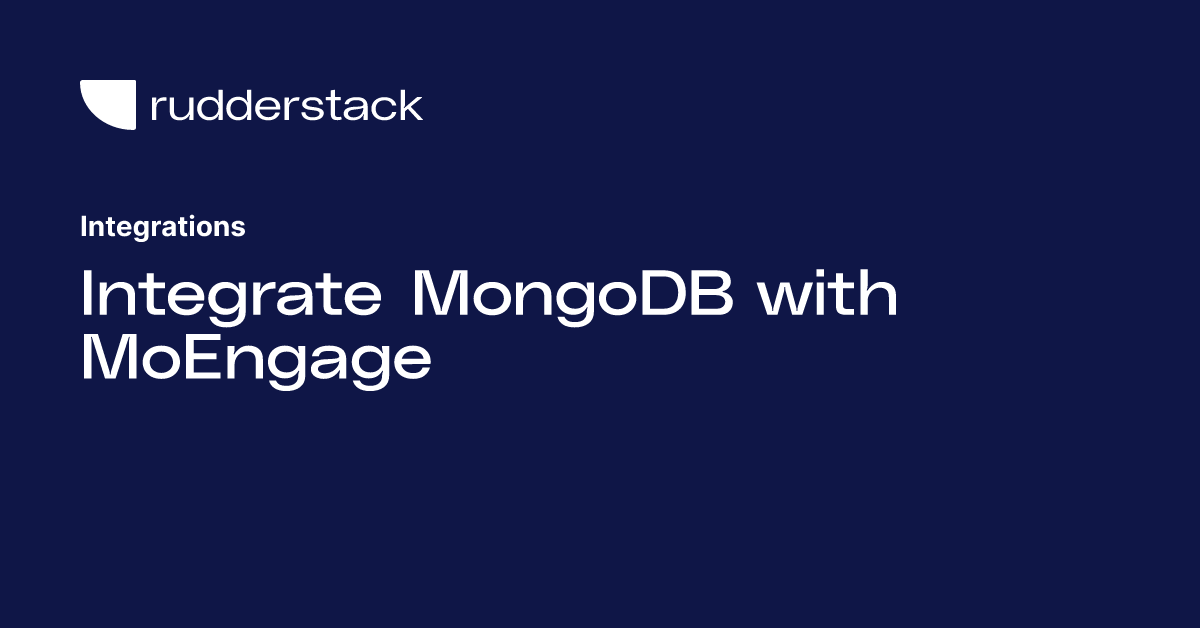Integrate MongoDB with MoEngage