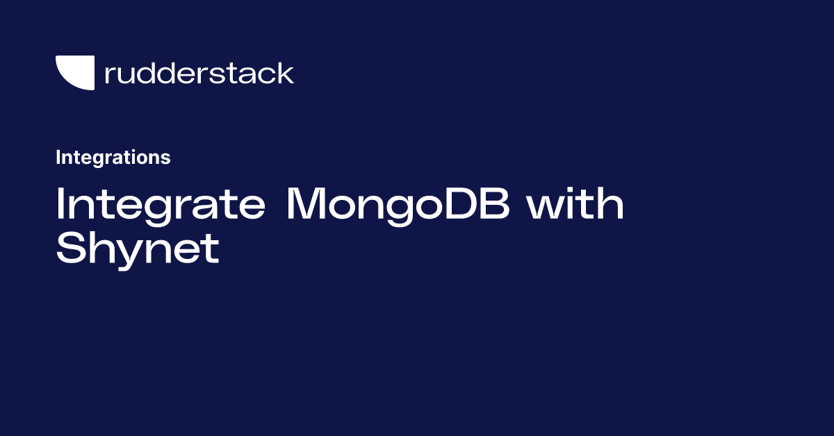 Integrate MongoDB with Shynet