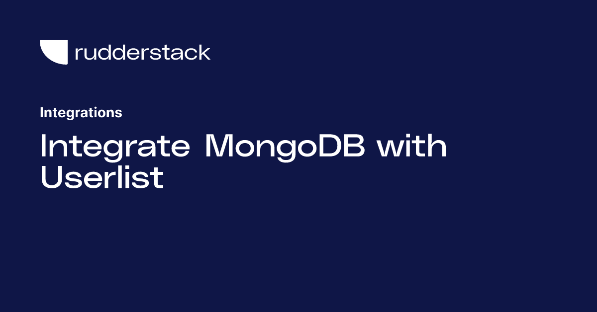 Integrate MongoDB with Userlist
