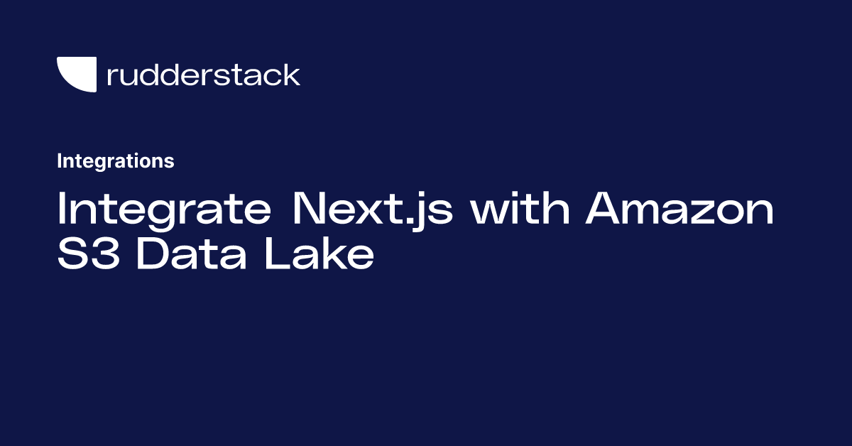 Integrate Next.js with Amazon S3 Data Lake