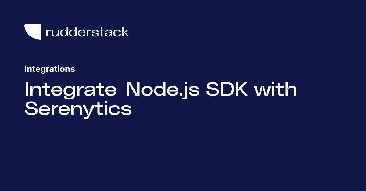 Integrate Node.js SDK with Serenytics