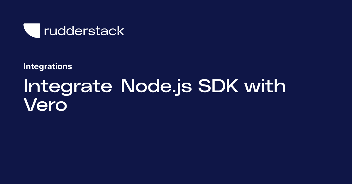 Integrate Node.js SDK with Vero
