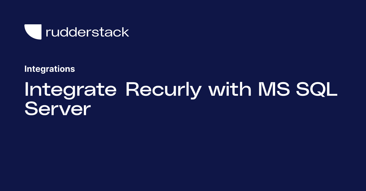 Integrate Recurly with MS SQL Server