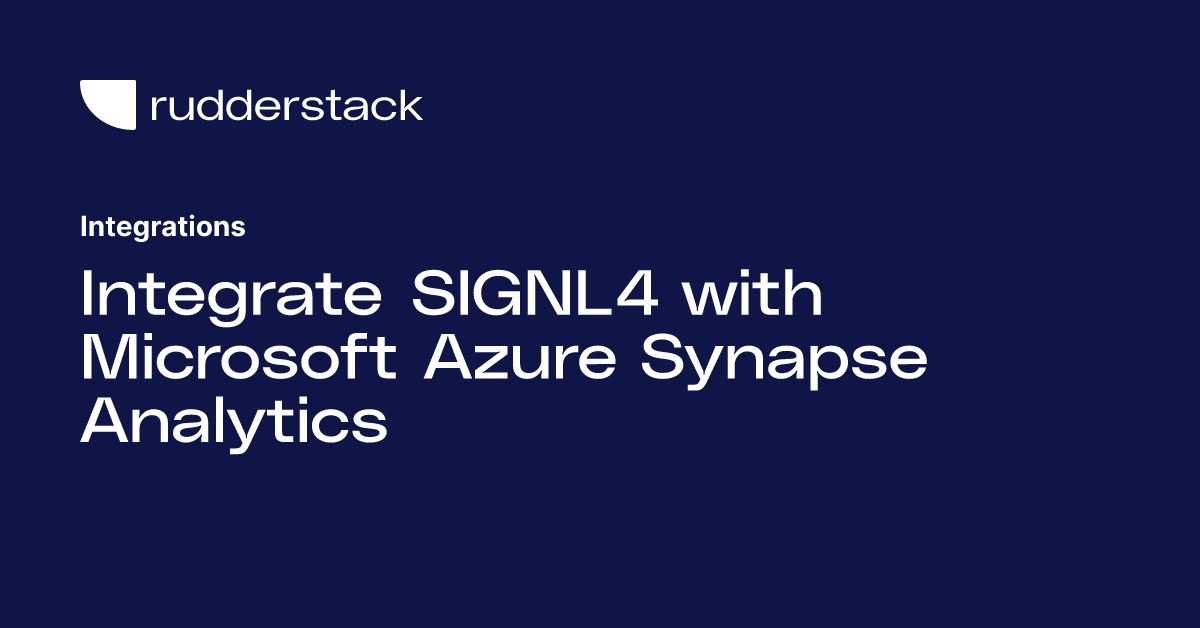 Integrate SIGNL4 with Microsoft Azure Synapse Analytics