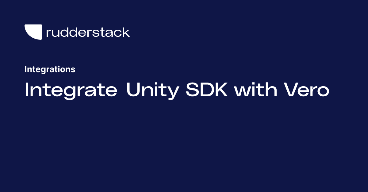 Integrate Unity SDK with Vero
