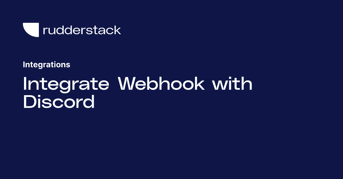 Integrate Webhook with Discord