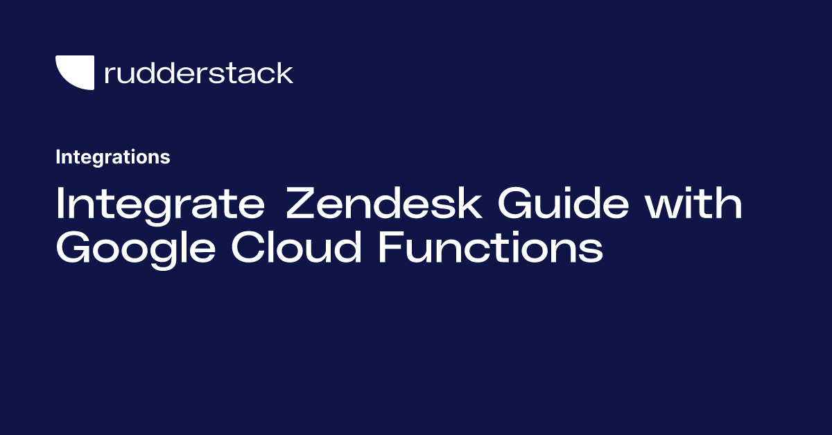 Integrate Zendesk Guide with Google Cloud Functions