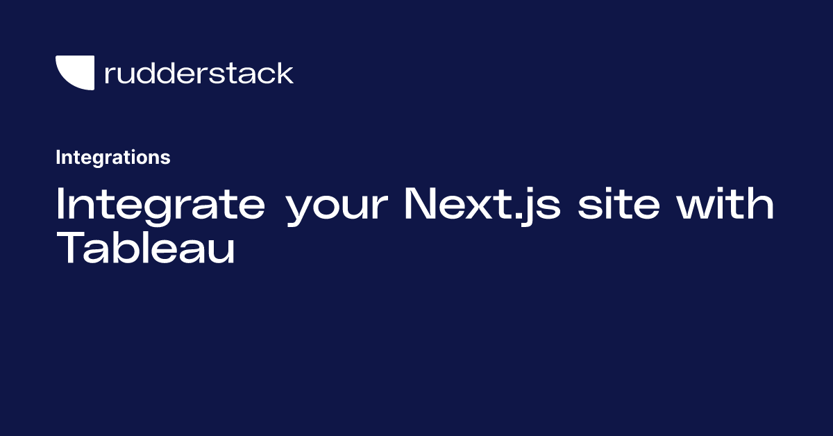 Integrate your Next.js site with Tableau