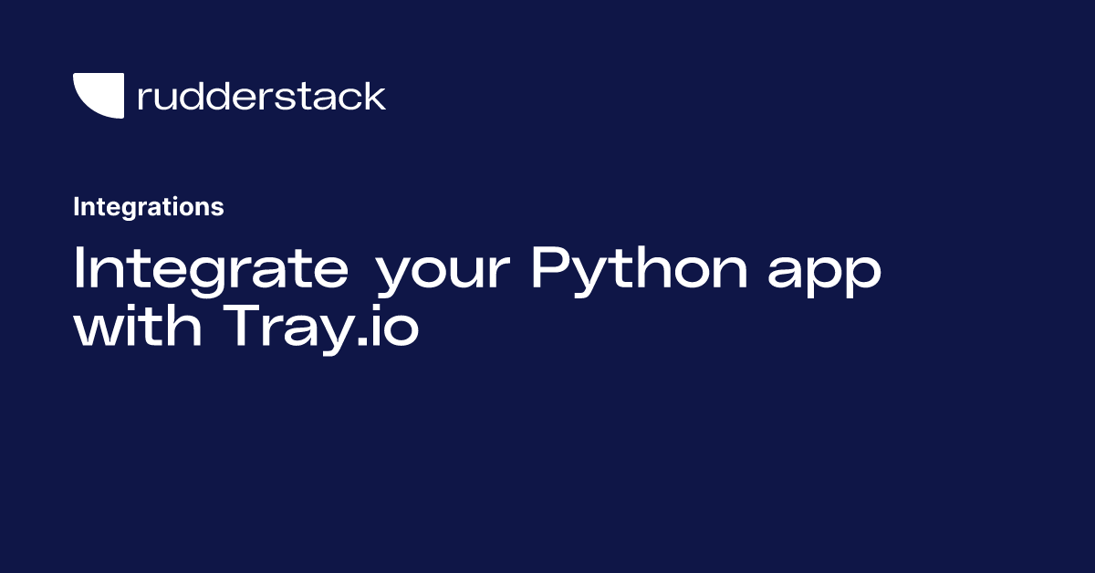 Integrate your Python app with Tray.io