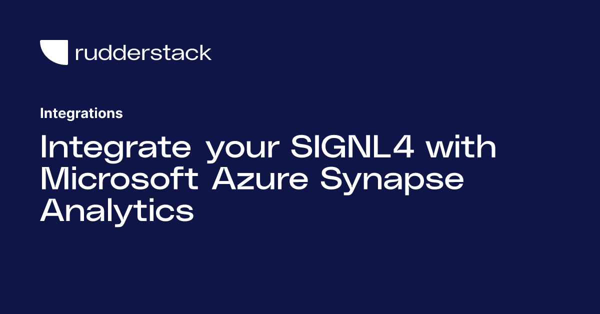 Integrate your SIGNL4 with Microsoft Azure Synapse Analytics