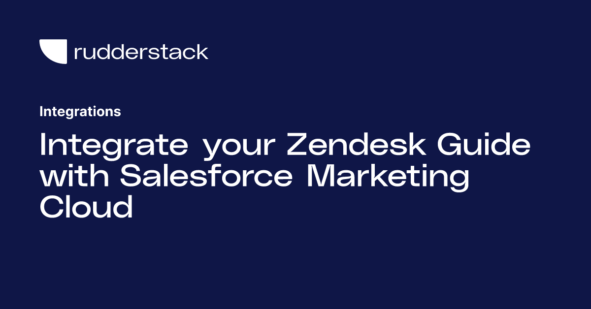 Integrate your Zendesk Guide with Salesforce Marketing Cloud