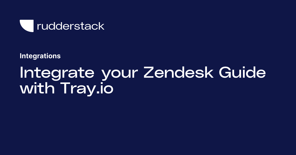 Integrate your Zendesk Guide with Tray.io