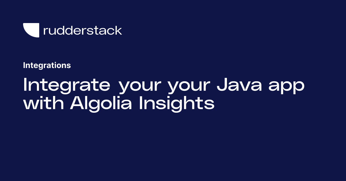 Integrate your your Java app with Algolia Insights