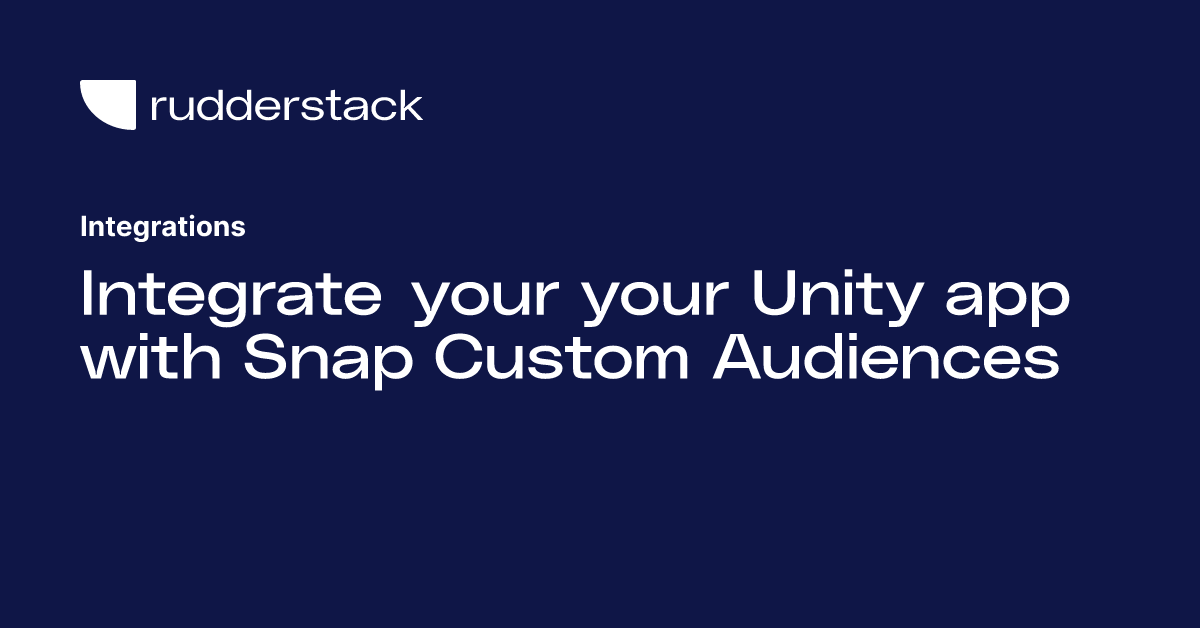 Integrate your your Unity app with Snap Custom Audiences