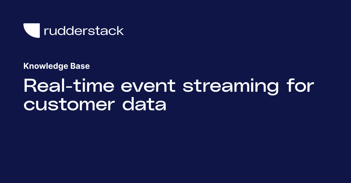 Building web analytics on your warehouse with RudderStack